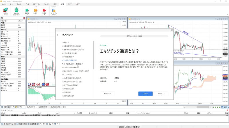 フォレックステスター（Forex Tester）が5から6（FT6）に変わったことによる変化など | FXプライスアクション研究所